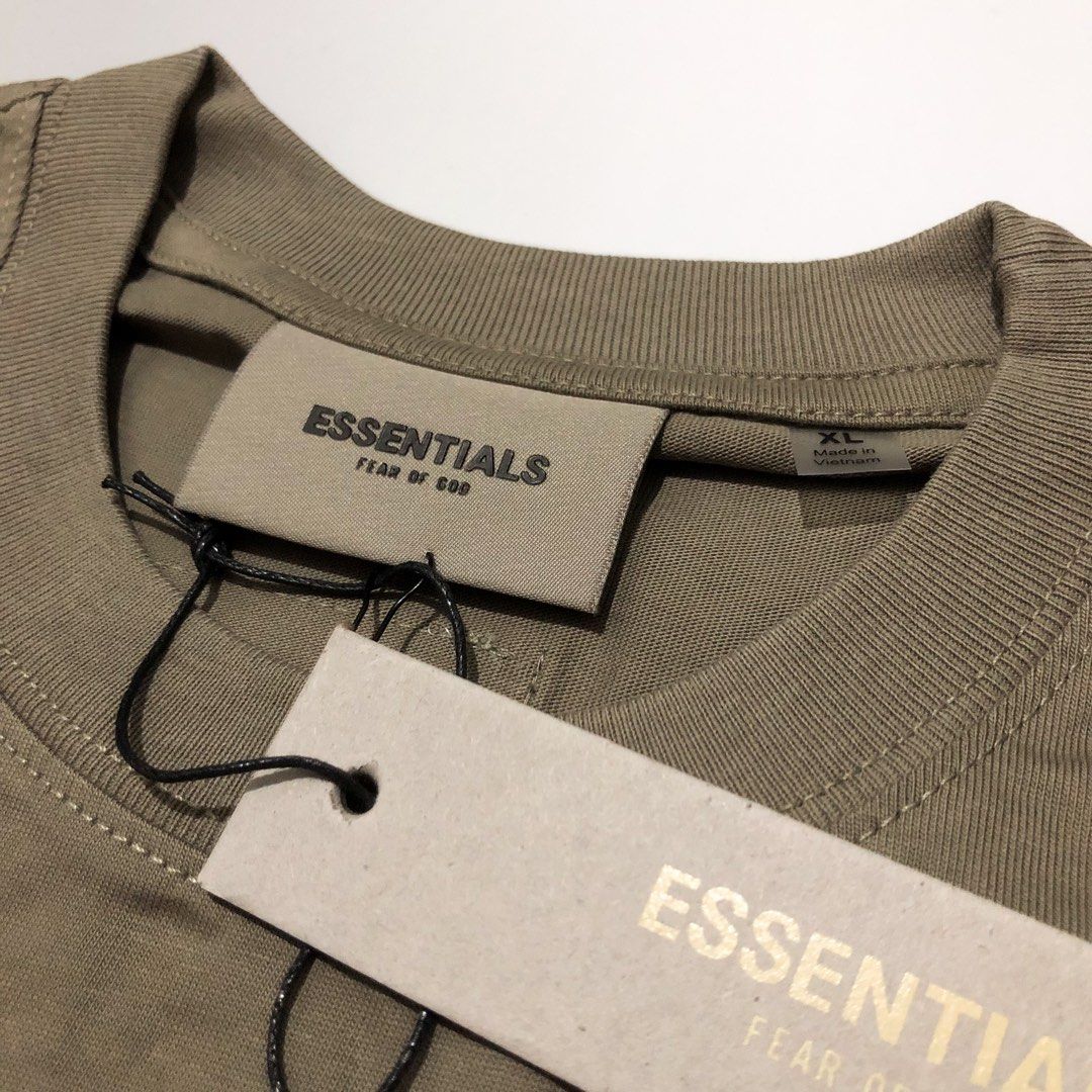Fear of God Essentials SS20 3D Applique (Gray Brown colorway), Men's ...