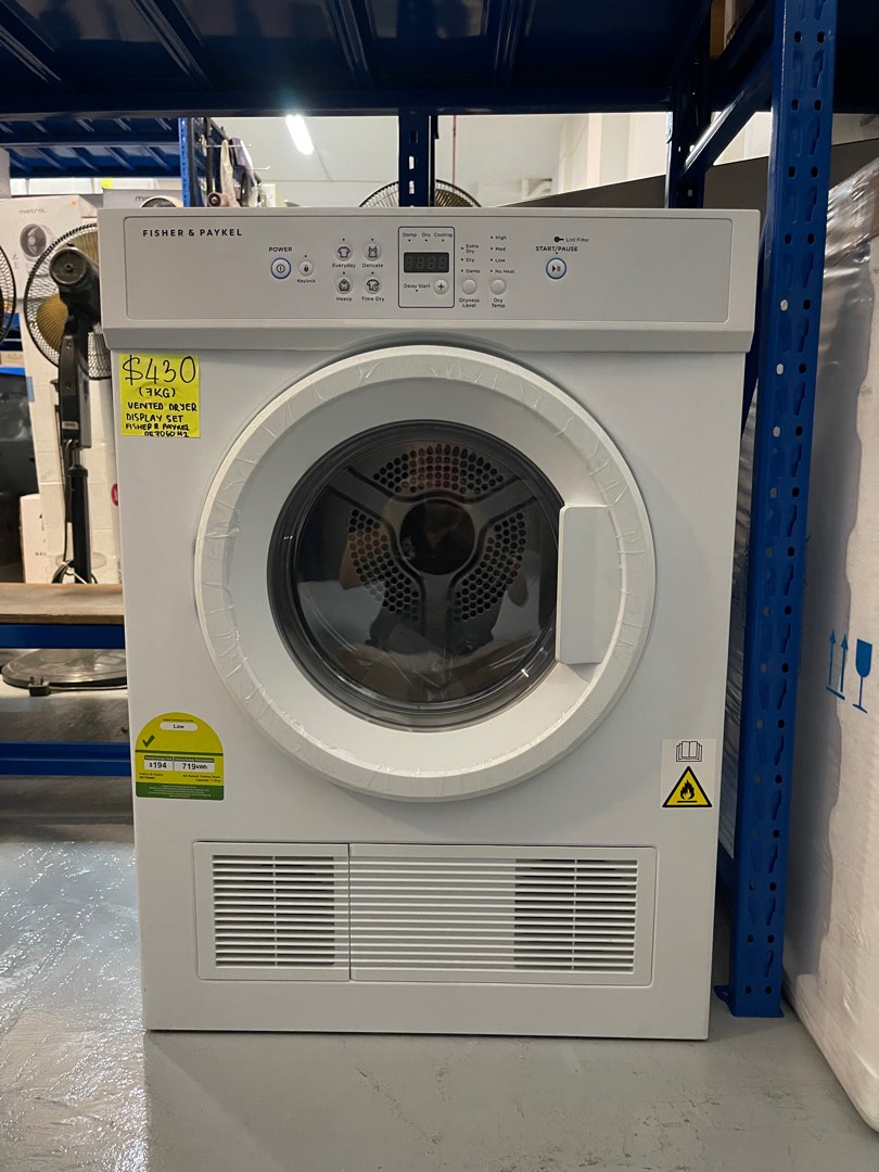 FISHER & PAYKEL Dryer 7Kg VENTED DRYER DE7060M2 Display Set $430 ...