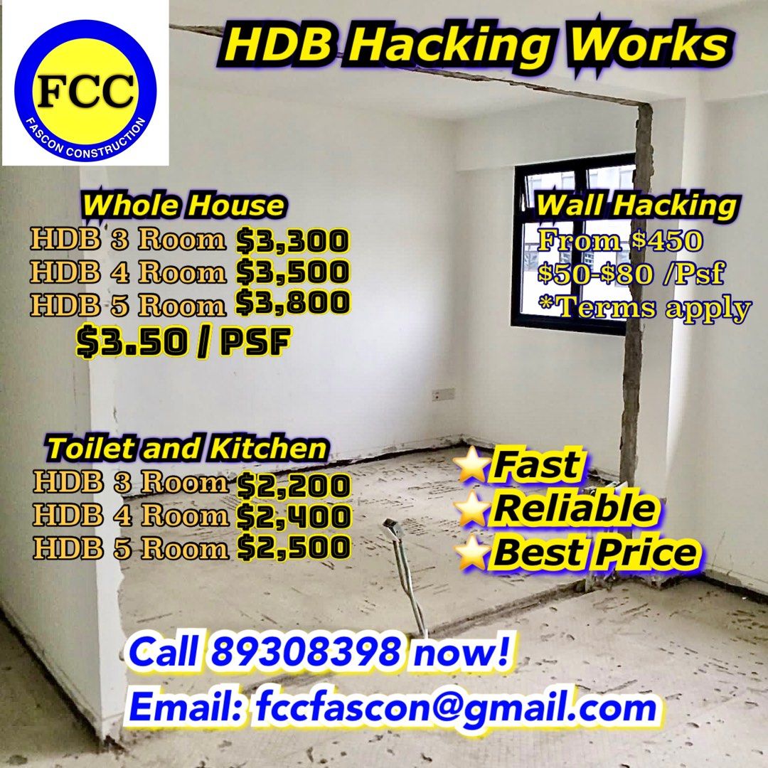 #floorhacking HDB Demolition and Hacking Direct Best Price, Home ...