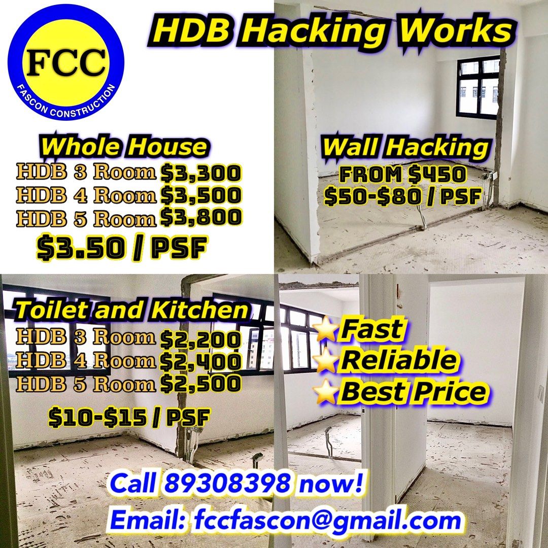 #floorhacking HDB Demolition and Hacking Direct Best Price, Home ...
