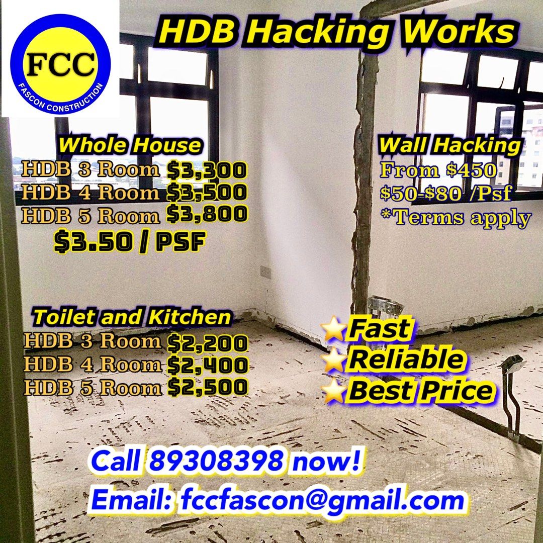 #floorhacking HDB Demolition and Hacking Direct Best Price, Home ...
