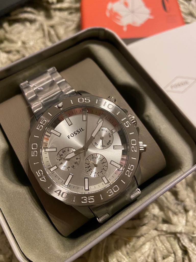 Fossil Bannon Multifunction Stainless Steel Watch - BQ2490, Barang ...