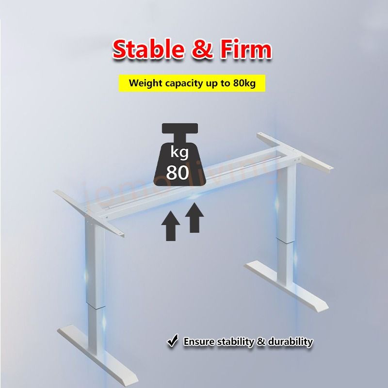 [FREE DELIVERY] Electric Auto Height Adjustable Lift Table Home Office ...