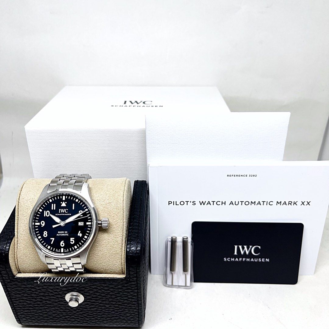 FS.BNIB IWC PILOT’S WATCH PILOT MARK XX 20 AUTOMATIC BLACK DIAL ON ...