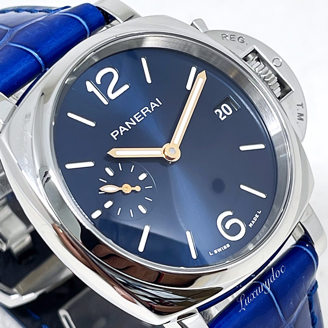 FS.BNIB PANERAI LUMINOR DUE AUTOMATIC BLUE DIAL 38MM WATCH PAM1273 PAM ...