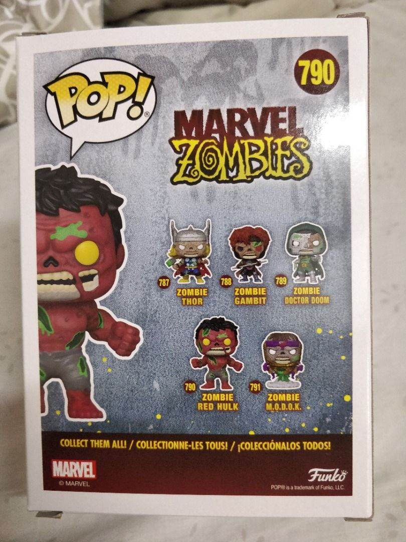Funko Pop Marvel Zombies - Zombie Red Hulk #790, Hobbies & Toys, Toys ...