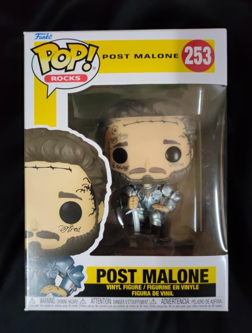 Funko Pop! Rocks #253: Post Malone (Knight) on Carousell