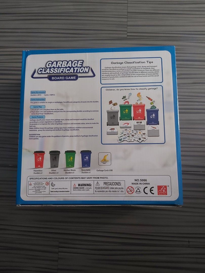 Garbage Classification Board Game, Hobbies & Toys, Toys & Games on Carousell