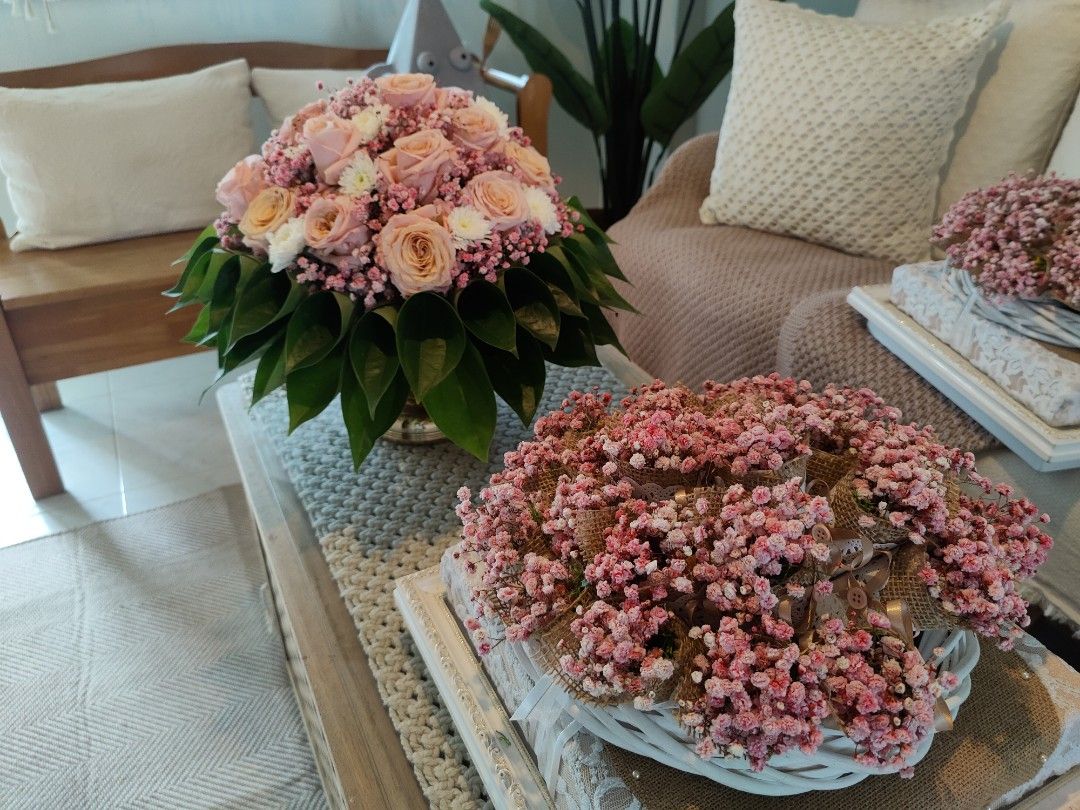 Gubahan hantaran. Dulang hantaran. Bunga rampai. Bunga pahar. Sireh ...