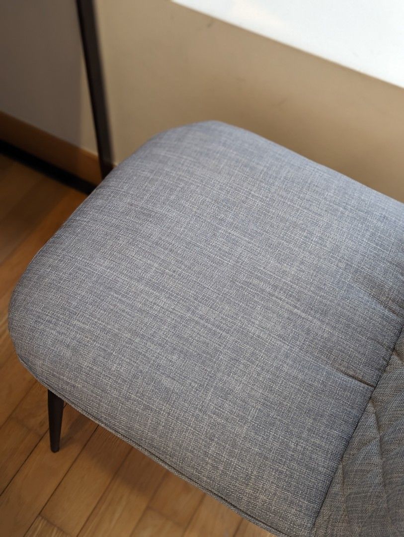 Harvey Norman grey fabric chair, Furniture & Home Living, Furniture ...
