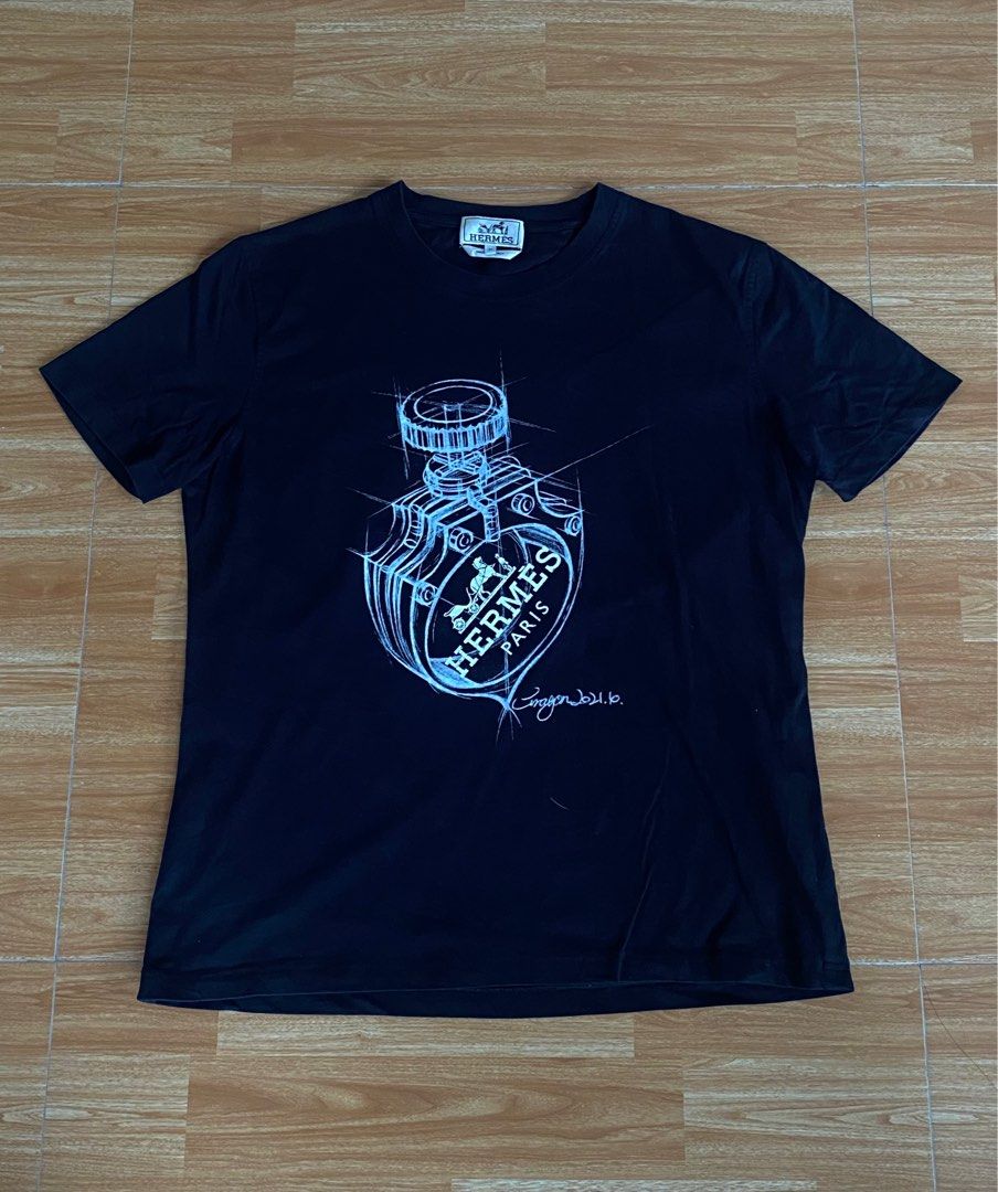 Hermes Paris T Shirt, Men's Fashion, Tops & Sets, Tshirts & Polo Shirts on Carousell
