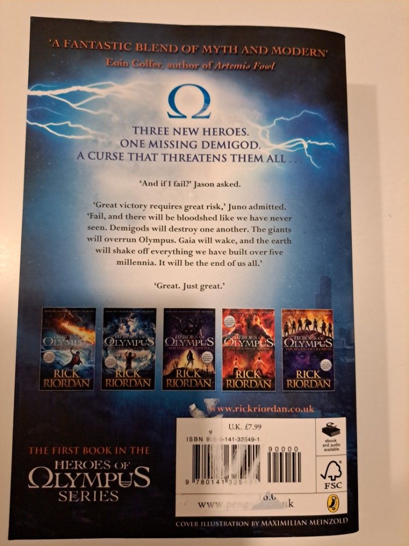 Heroes of Olympus The lost hero by Rick Riordan, Hobbies & Toys, Books ...
