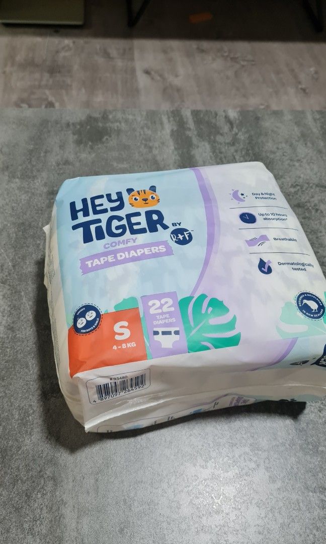Hey tiger diaper, Babies & Kids, Bathing & Changing, Diapers & Baby Wipes on Carousell