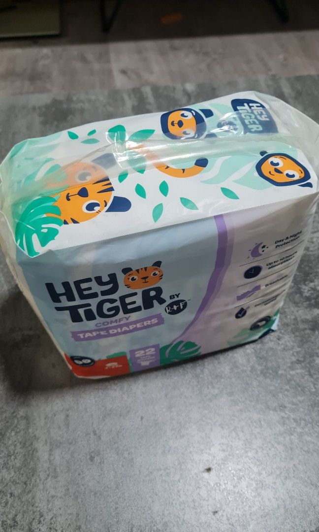 Hey tiger diaper, Babies & Kids, Bathing & Changing, Diapers & Baby Wipes on Carousell