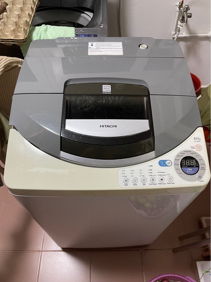 Hitachi SF-105SS Washing Machine, TV & Home Appliances, Washing ...