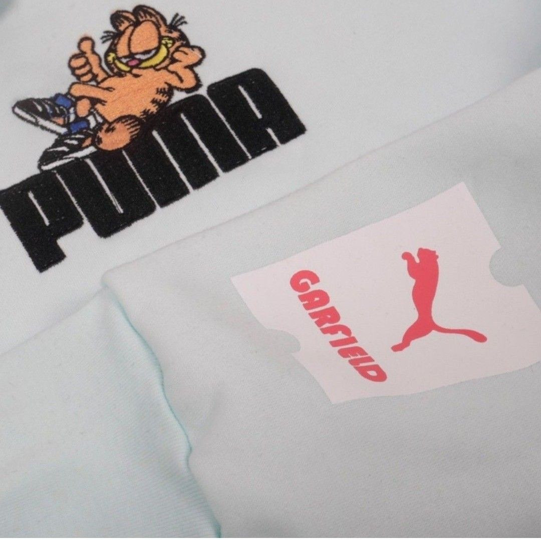 Hoodie Puma X Garfield Hijau Mint, Fesyen Pria, Pakaian , Baju Luaran ...
