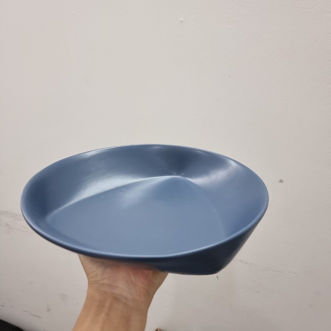 HOOGA REO BLUE DEEP PLATE, Furniture & Home Living, Kitchenware ...