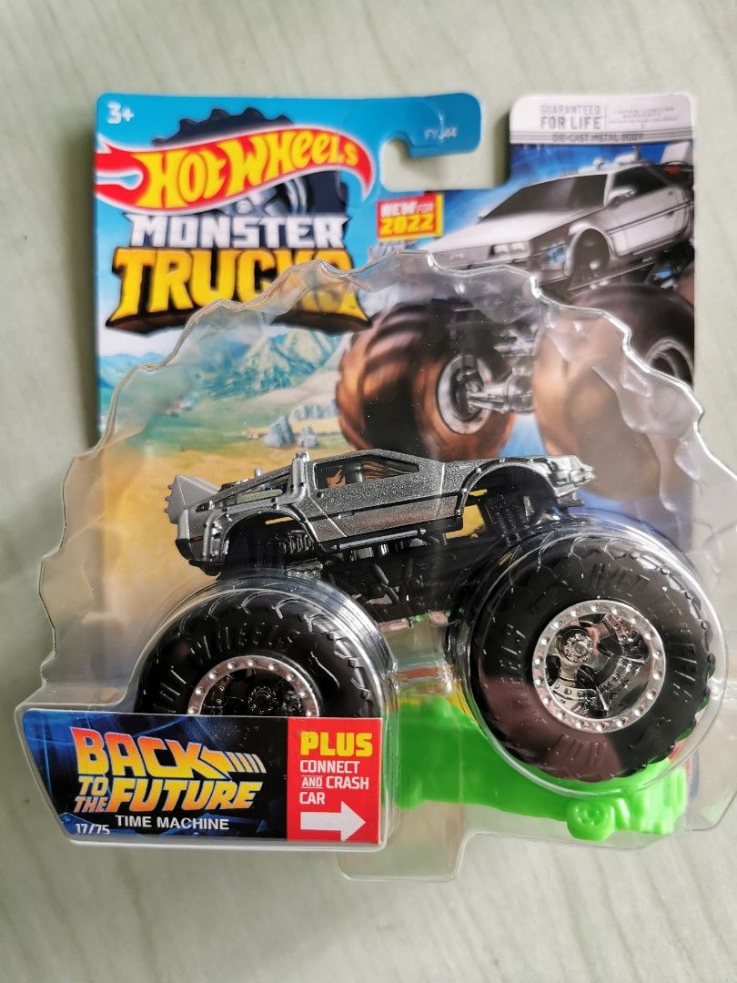 Hotwheels Monster Truck Back to the Future Time Machine, Hobbies & Toys ...