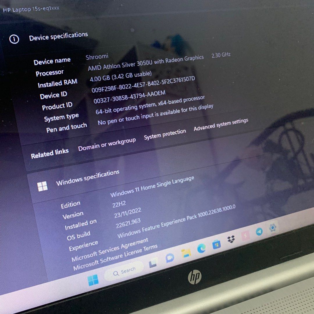 HP LAPTOP 15s-eq1xxx, Computers & Tech, Laptops & Notebooks on Carousell