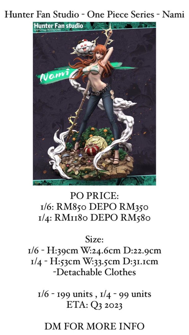 Hunter Fan Studio - One Piece Series - Nami, Hobbies & Toys, Toys ...