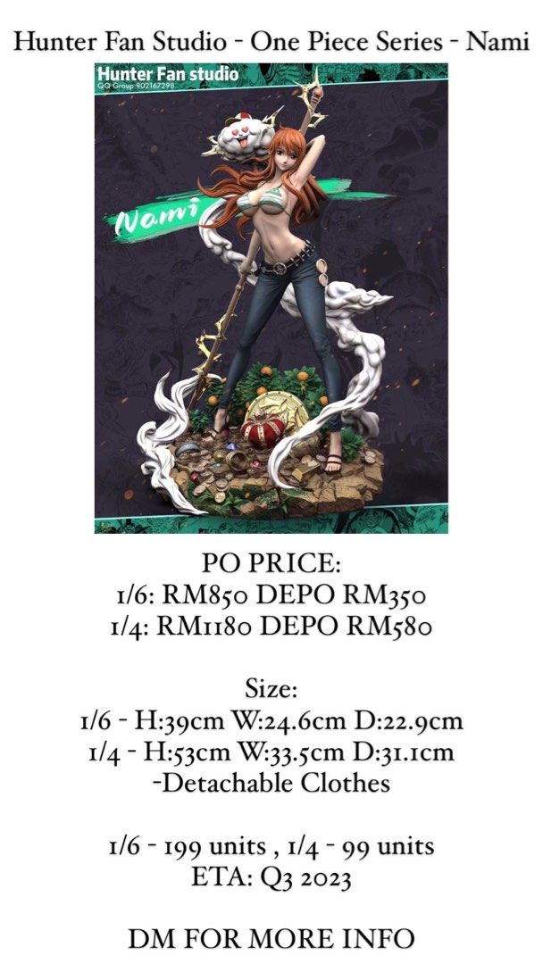 Hunter Fan Studio - One Piece Series - Nami, Hobbies & Toys, Toys ...