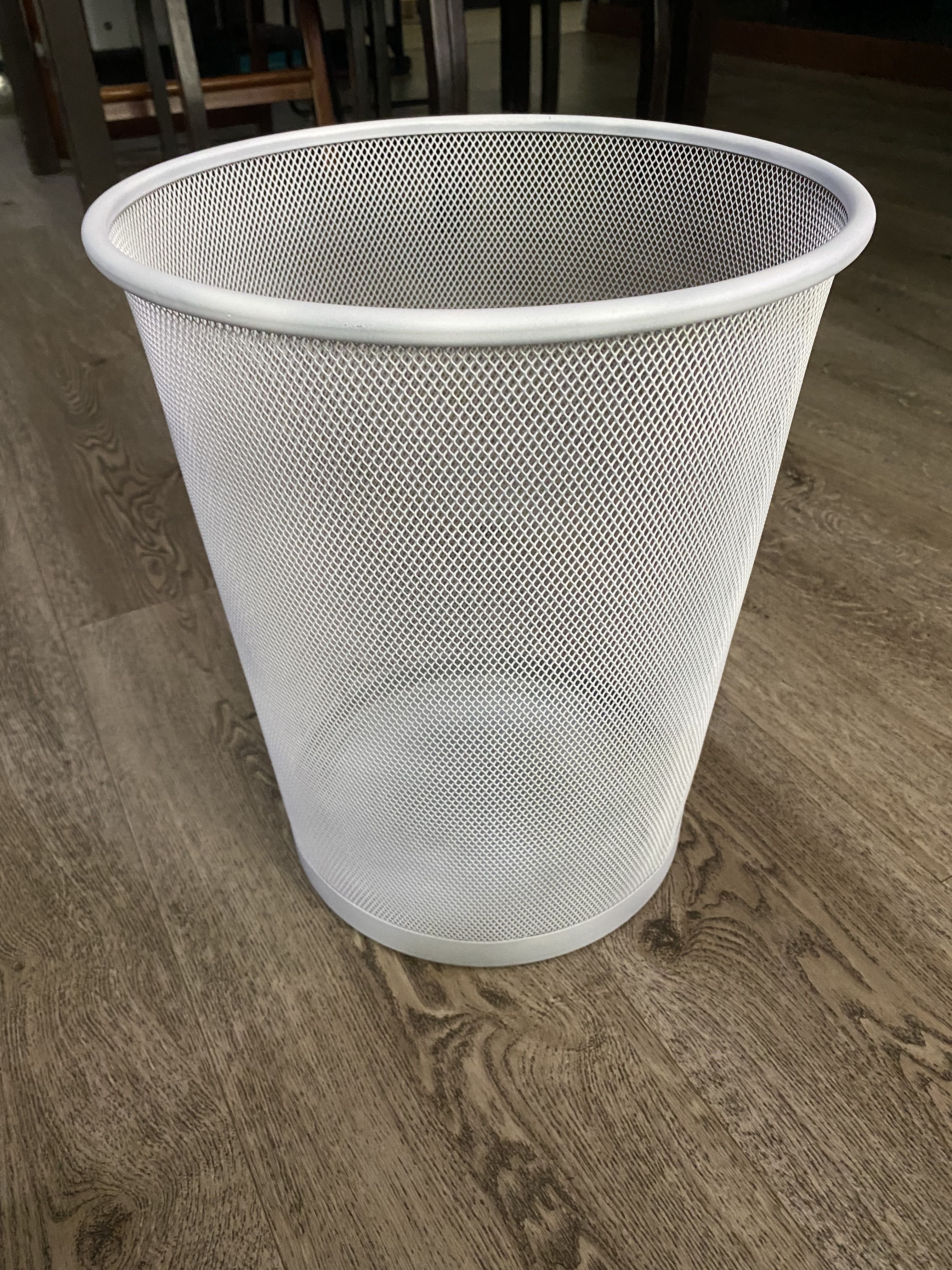 Ikea Round basket dustbin- steel, Furniture & Home Living, Cleaning ...