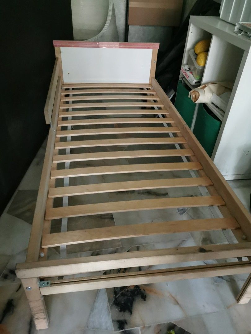 Ikea single bed frame, Furniture & Home Living, Furniture, Bed Frames ...
