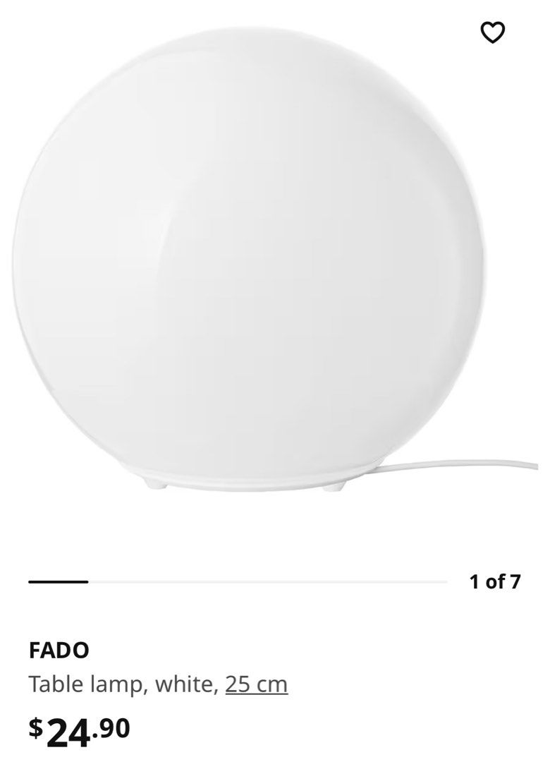 Ikea Table Lamp Furniture And Home Living Lighting And Fans Lighting On Carousell