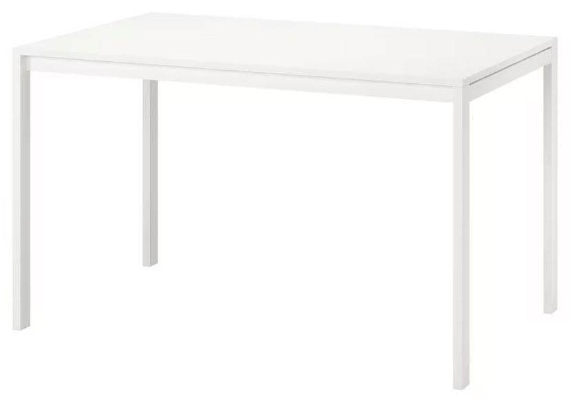 IKEA White table, Furniture & Home Living, Furniture, Tables & Sets on ...