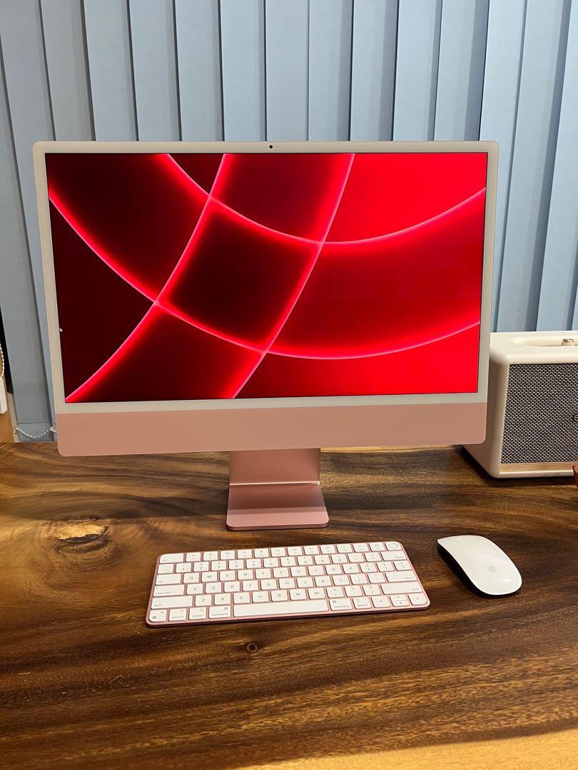 iMac 24 inch 8 core GPU RED, Computers & Tech, Desktops on Carousell