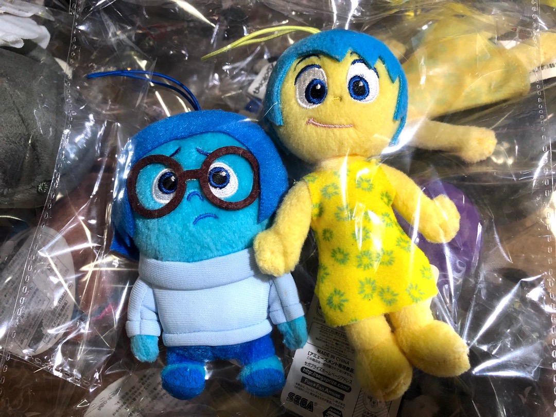 Inside Out Joy and Sadness Bundle Charm, Hobbies & Toys, Toys & Games ...