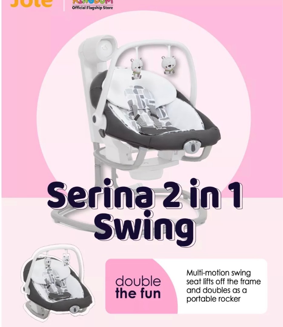 Joie Serina 2 in 1 Swing and Bouncer, Babies & Kids, Baby Nursery ...