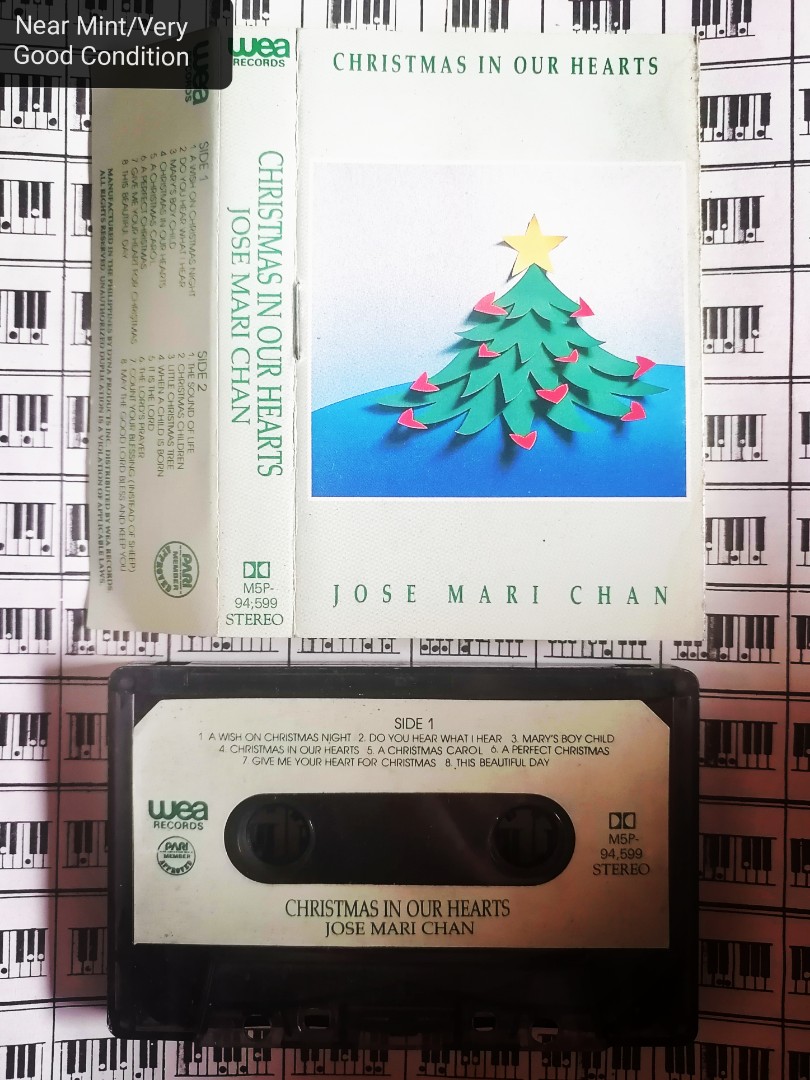 Jose Mari Chan Christmas in our Hearts Cassette Tape Original Cassette ...
