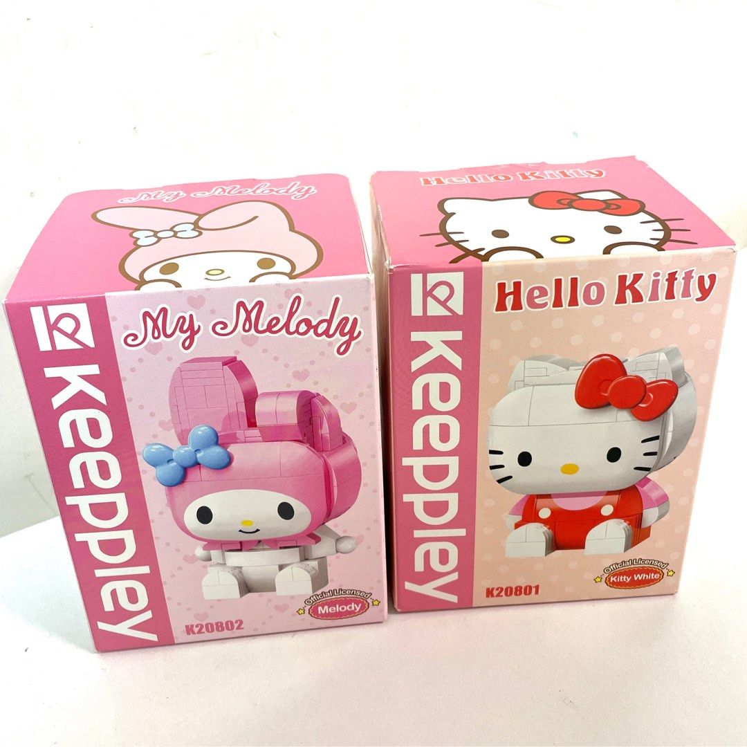 Keepplay Hello Kitty/ Melody Figure/Lego 模型, 興趣及遊戲, 玩具 & 遊戲類 - Carousell