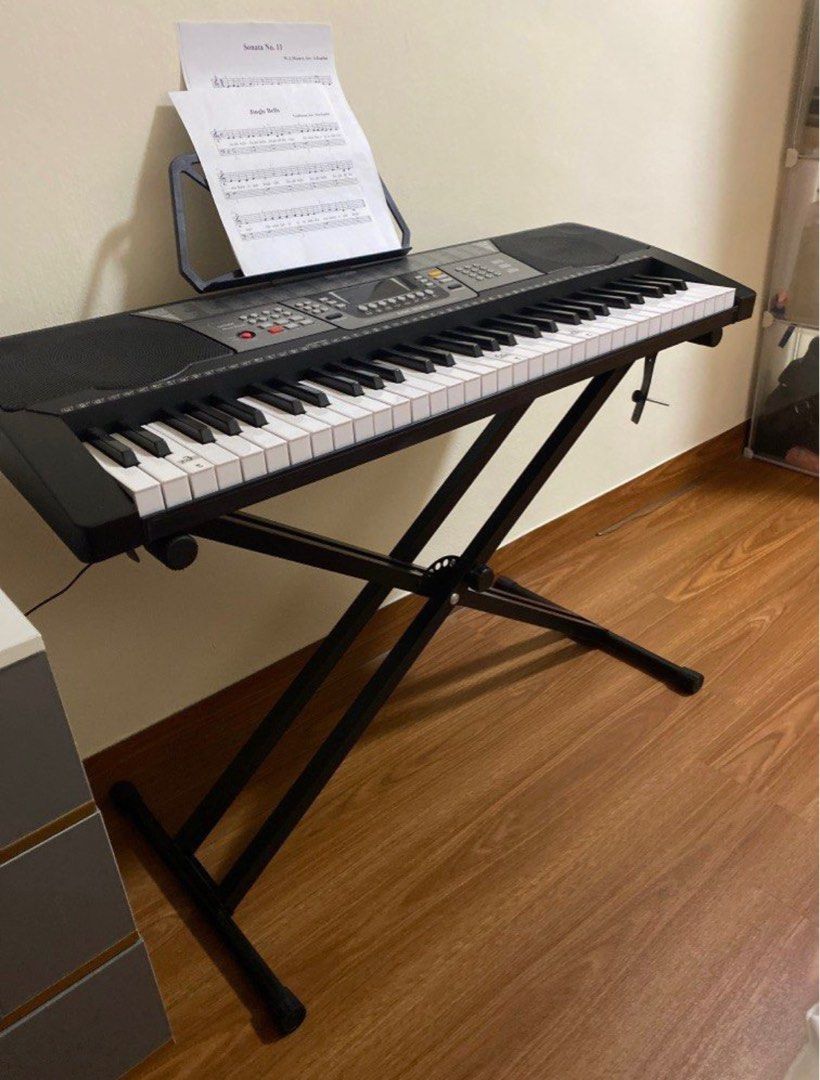 Keyboard with stand MK829, Hobbies & Toys, Music & Media, Musical ...