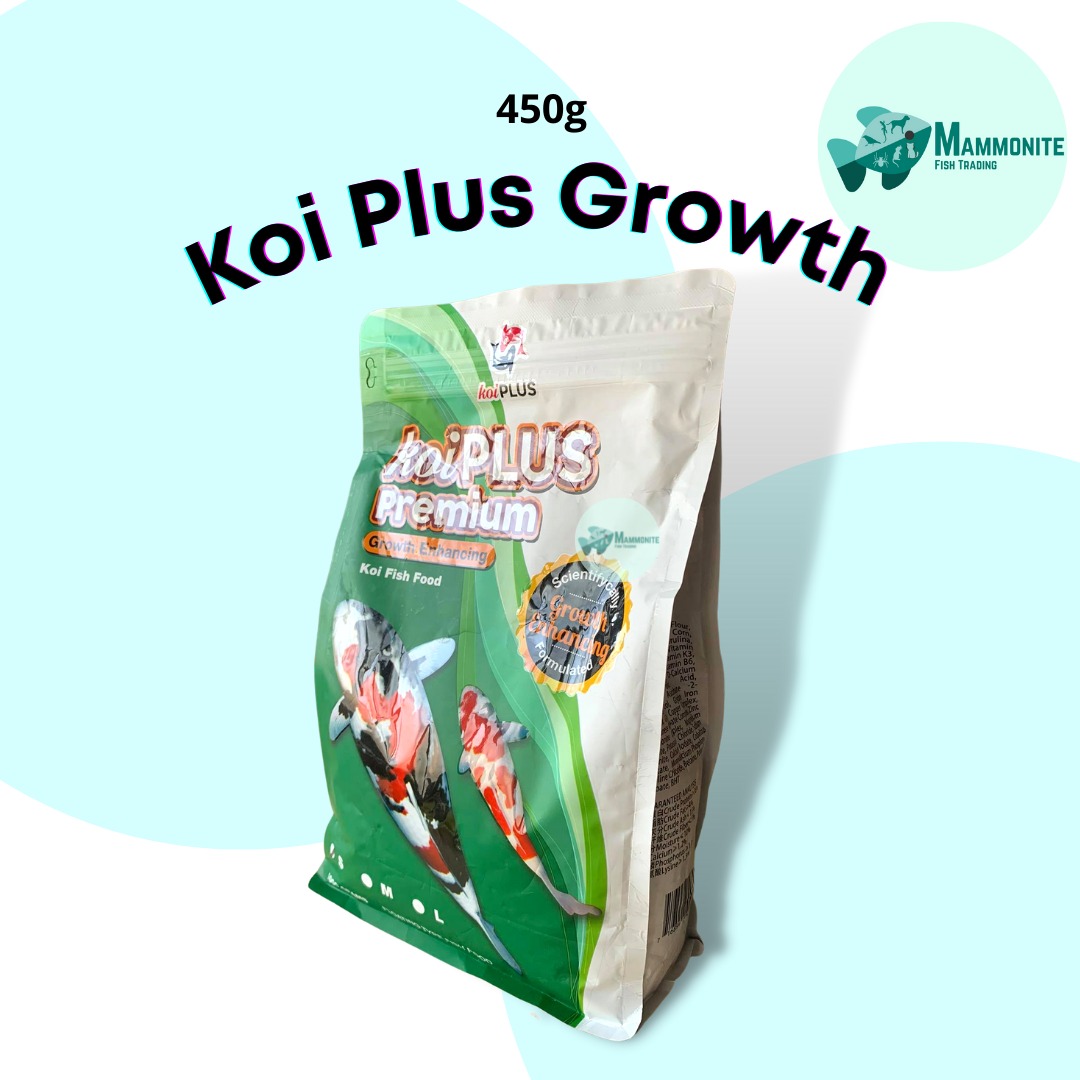 Koi Plus Premium Growth 450 Grams Fish Food Small Medium Large Granule ...