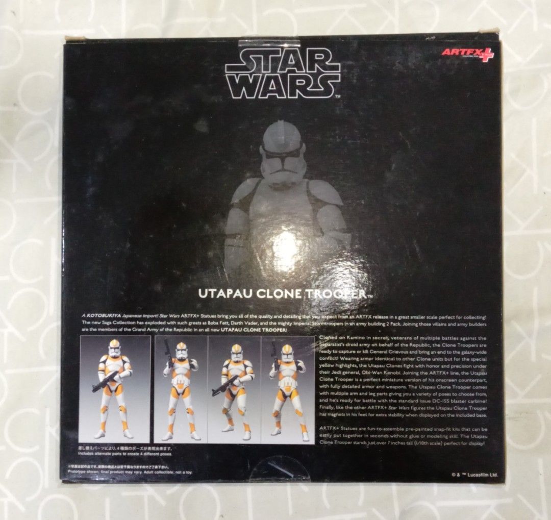 Kotobukiya Star Wars Utapau Clone Trooper, Hobbies & Toys, Toys & Games ...