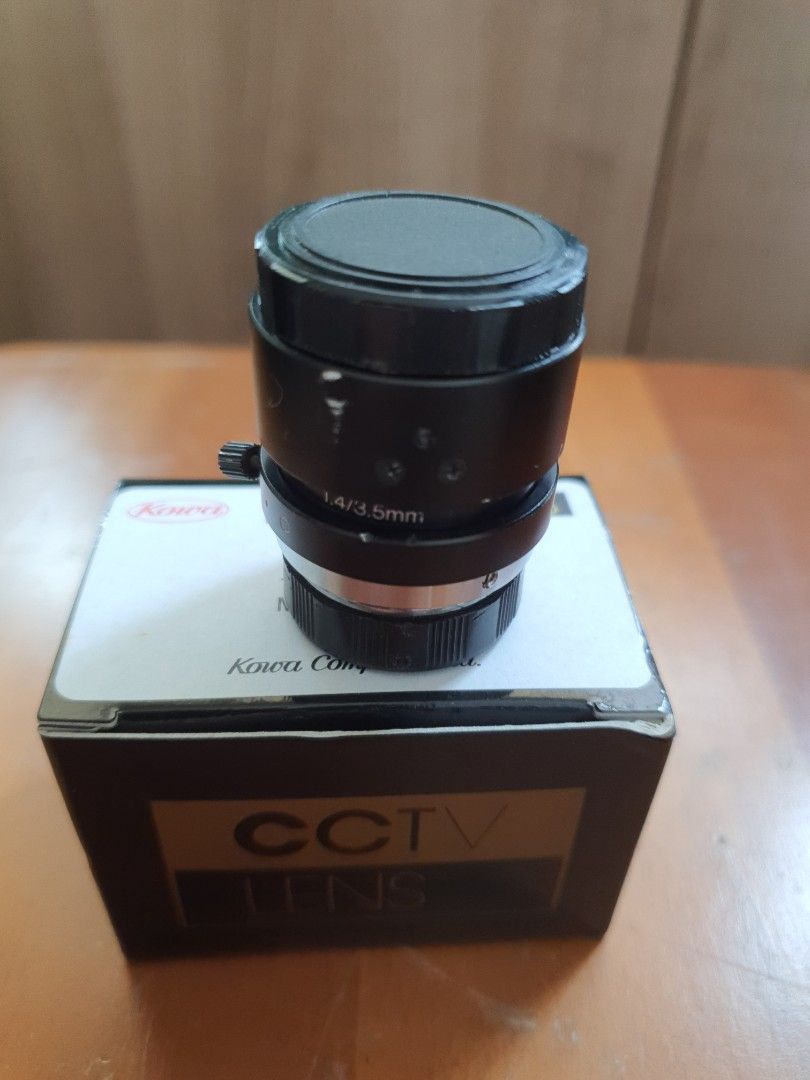 Kowa CCTV lens C mount LM4NCL 1/2" 3.5mm/F1.4, Photography, Video ...