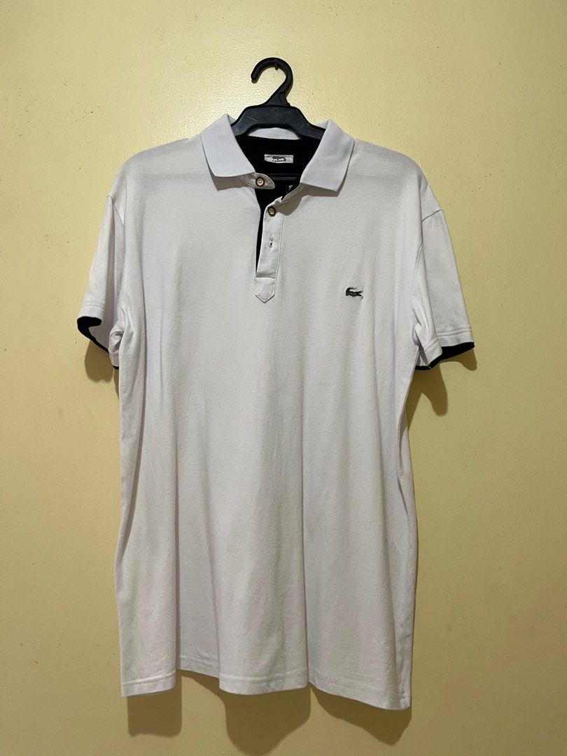 Lacoste White Polo Shirt For Men, Men's Fashion, Tops & Sets, Tshirts & Polo Shirts on Carousell