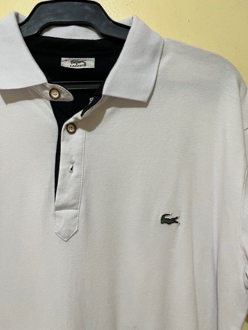 Lacoste White Polo Shirt For Men, Men's Fashion, Tops & Sets, Tshirts & Polo Shirts on Carousell