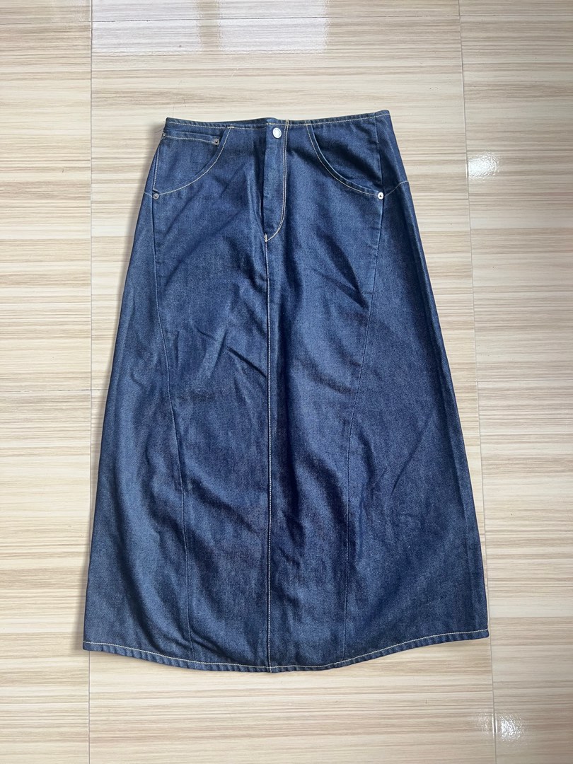 Levis denim maxi skirt, Women's Fashion, Bottoms, Skirts on Carousell