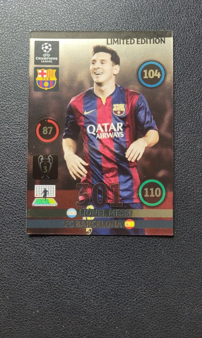 Lionel Messi Panini UCL 2014 Limited Edition, Hobbies & Toys ...