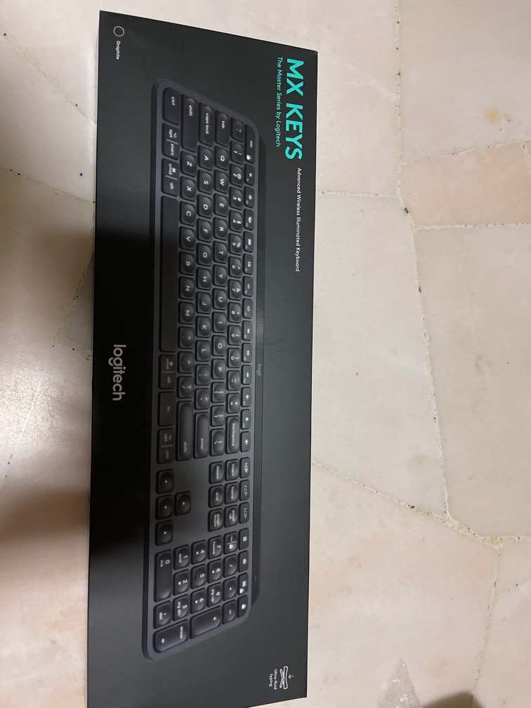 Logitech Mx Keys- Advanced Wireless Illuminated Keyboard - Graphite ...