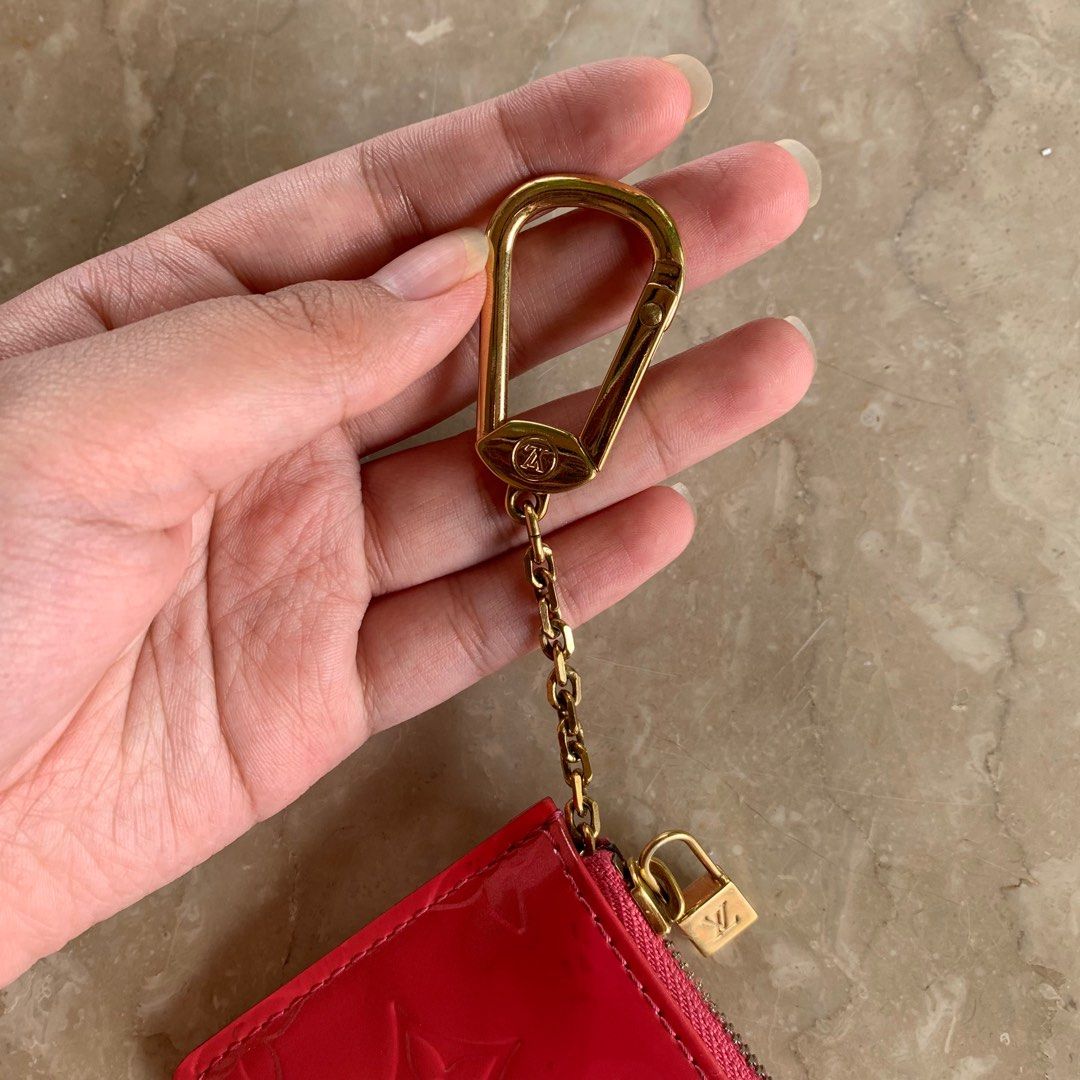 Louis Vuitton Monogram Vernis Key Cles in Framboise, Women's Fashion ...