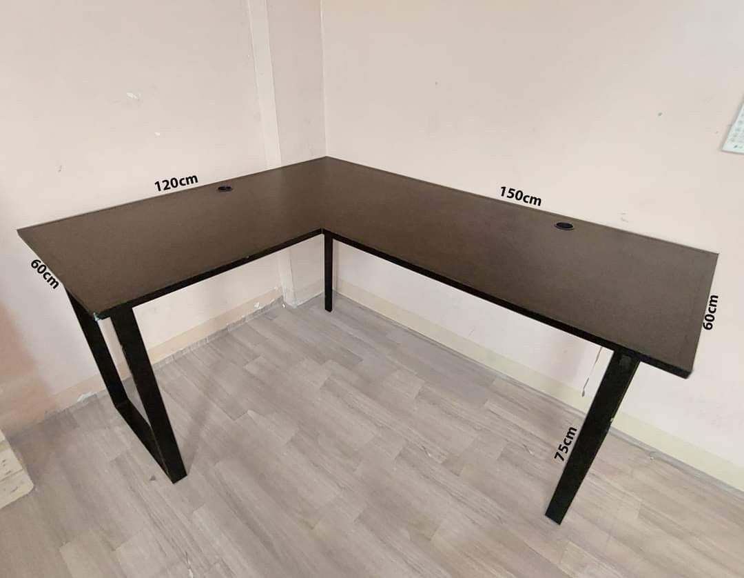 L-Shape Computer Table, Furniture & Home Living, Furniture, Tables ...