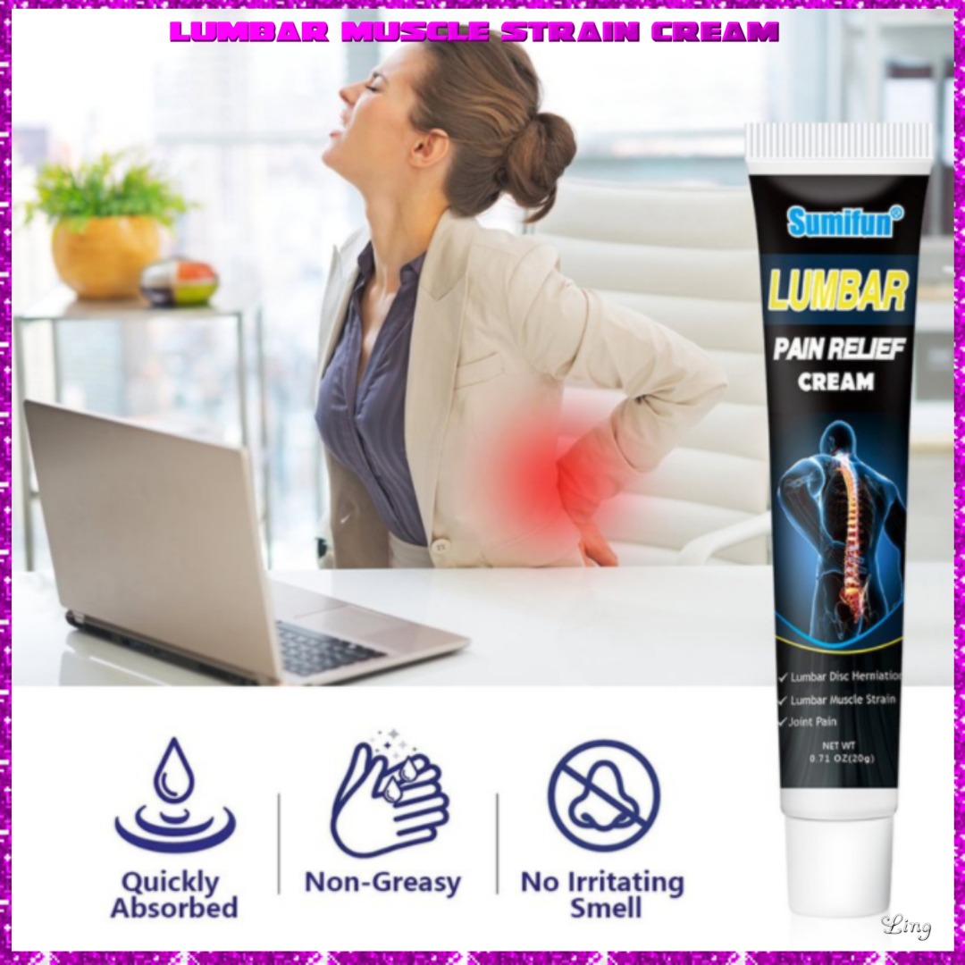 Lumbar Pain Relief Cream Herbal Extract Lumbar Muscle Strain Ointment ...