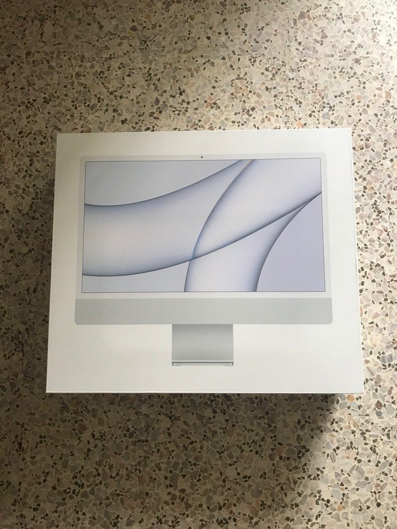 M1 Apple iMac box sliver empty, Computers & Tech, Desktops on Carousell