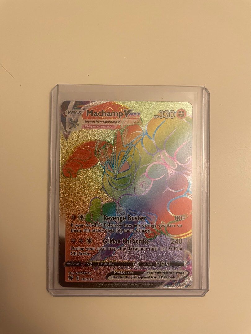 Machamp Vmax Rainbow, Hobbies & Toys, Toys & Games on Carousell