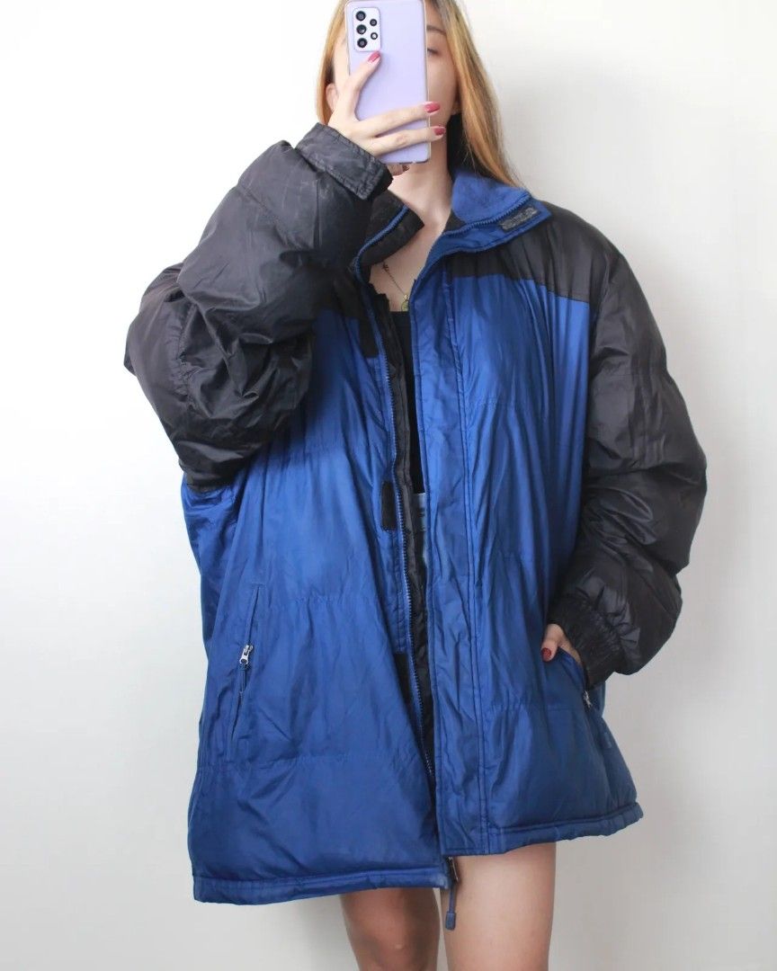 Mens Black and Blue Puffer Jacket, Men's Fashion, Coats, Jackets and ...