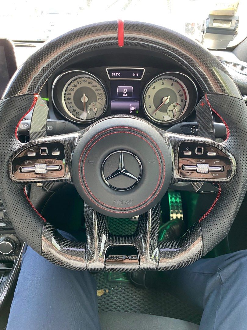 Mercedes benz amg steering wheel full carbon fiber w204 w212 w205 x156 ...